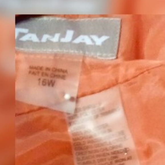 Tan Jay | Jackets & Coats | Tan Jay Size 6w Orange Faux Suede Jacket ...